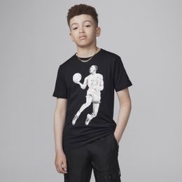 Air Jordan T-Shirt mit Punktegrafik (ältere Kinder) - Schwarz