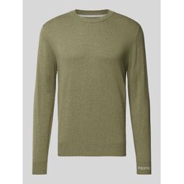 Pepe Jeans Strickpullover mit Rundhalsausschnitt Modell 'Andre'