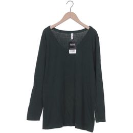 sheego Damen Langarmshirt, grün, Gr. 44