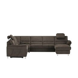 meinSofa Wohnlandschaft Donald ¦ braun ¦ Maße (cm): B: 335 H: 89 T: