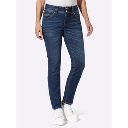 Bequeme Jeans Casual Looks Gr. 48, Normalgrößen, blau (blue, stone, washed) Damen Jeans