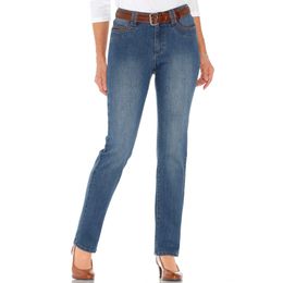 5-Pocket-Jeans Casual Looks Gr. 19, Kurzgrößen, blau (blue, stone, washed) Damen Jeans