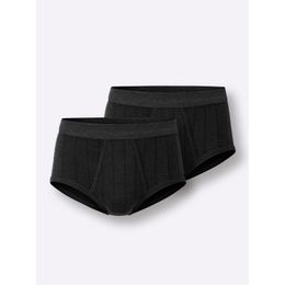 w&auml;schepur men Herren Slip, dunkelgrau-gestreift, Gr&ouml;&szlig;e 7