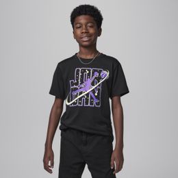 Jordan Flight Galaxy Glow T-Shirt (ältere Kinder) - Schwarz