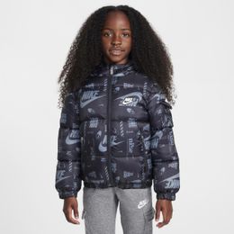 Nike DNA Puffer-Jacke mit Logo (jüngere Kinder) - Schwarz