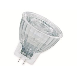 Osram LED-Lampe, MR11, GU4, EEK: F, 4,2W, 345lm, 2700K