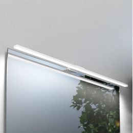 MCJ LED-Spiegelleuchte Triga, IP44, weiß, 80cm, 3.000K