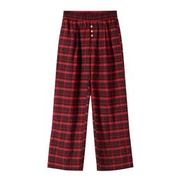 Bershka Pleat-Front Pants female Red size L
