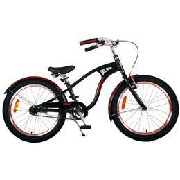 VOLARE Kinderfahrrad Miracle Cruiser 20 Zoll, Mattschwarz