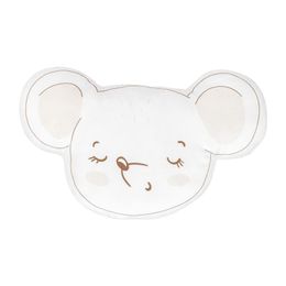 Kikkaboo Babykissen Plüschtier, Kuschelkissen, Figurenkissen, ab Geburt weiß beige