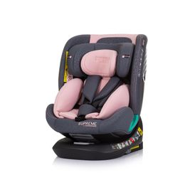 Chipolino i-Size Kindersitz Supreme (40-150 cm) verstellbar 360° drehbar Isofix rosa