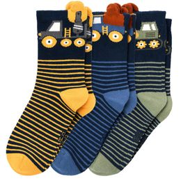 Topolino 3 Paar Jungen Socken mit Fahrzeug-Motiven