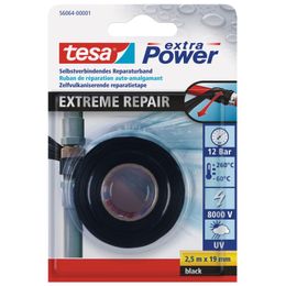 Tesa extra Power Extreme Repair, Reparaturband, 19 mm x 2,5 m, schwarz