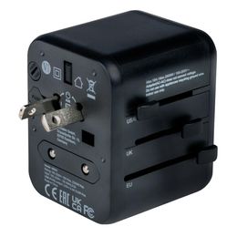 Verbatim Universal-Reise-Adapter UTA-01, 1x Stromstecker, 2x USB-A