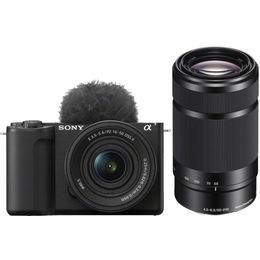 Sony Alpha ZV-E10 II + 16-50mm + SEL 55-210mm f4,5-6,3 OSS schwarz