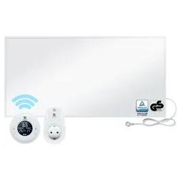 Bringer® Infrarotheizung - 1200 (BRIH1200) / BRTF: Funk Thermostat und Fernbedienung / Weiß