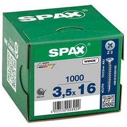 Spax® Universalschrauben Z2 Senkkopf WIROX 16mm x 3,5 mm, 1000 St.