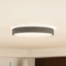 LINDBY Smart LED-Deckenlampe Elmor Ø 39 cm schwarz RGB CCT