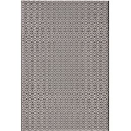 Teppich NORTHRUGS "Coin" Teppiche Gr. B/L: 240 cm x 340 cm, 8 mm, 1 St., schwarz In-& Outdoor, Wetterfest, Balkon, Sisal-Optik, Wohnzimmer,Wasserfest