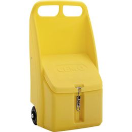 CEMO Streuwagen Go-Box, Volumen 70 l, LxBxH 590 x 390 x 1070 mm, gelb