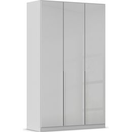 Drehtürenschrank Rauch "Kleiderschrank Kleiderschränke Schrank Garderobe AGORDO mit Glasfront" Schränke Gr. B/H/T: 136 cm x 229 cm x 54 cm, 3 St., grau (seidengrau) durchdachte Innenausstattung, in 6 Breiten und 2 Höhen MADE IN GERMANY