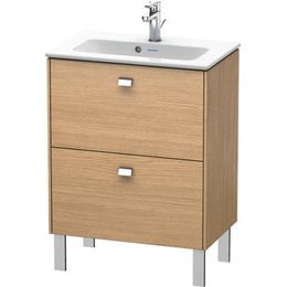 Duravit Brioso Waschtischunterbau stehend Compact 62,0 x 38,9 cm, 2 Auszüge, inkl. Siphonausschnitt und Schürze, für Waschtisch ME by Starck 234263