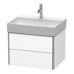 Duravit XSquare Waschtischunterbau wandhängend 58,4x46,0 cm, 2 Schubkästen, für Waschtisch DuraSquare 235360