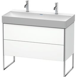 Duravit XSquare Waschtischunterbau stehend 98,4x46,0 cm, 2 Auszüge, für Waschtisch DuraSquare 235310