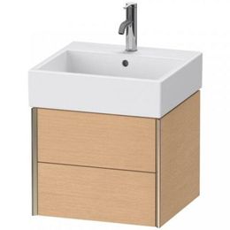 Duravit XViu 4333 Waschtischunterbau wandhängend, 2 Schubkästen, für Waschtisch Vero Air 235050, 484x454 mm