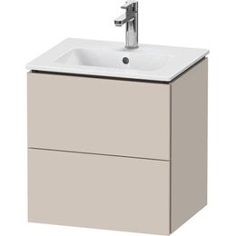 Duravit L-Cube Waschtischunterbau wandhängend Compact, 2 Schubkästen, Breite: 520mm, für Me by Starck 233653