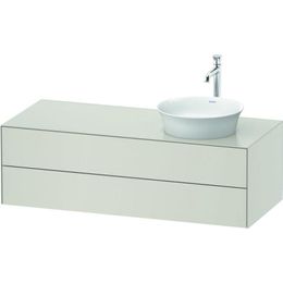 Duravit White Tulip, Waschtischunterbau wandhängend, Breite 1300 x Tiefe 550mm, mit 2 Schubkästen, mit Tip-on Technik, WT4987R