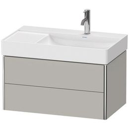 Duravit XSquare Waschtischunterbau wandhängend 78,4x46,0 cm, 2 Schubkästen, für Waschtisch DuraSquare 234980 Becken rechts