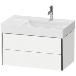 Duravit XSquare Waschtischunterbau wandhängend 78,4x46,0 cm, 2 Schubkästen, für Waschtisch DuraSquare 234980 Becken rechts