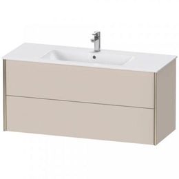 Duravit XViu 4128 Waschtischunterbau wandhängend, 2 Schubkästen, für Waschtisch ME by Starck 233612, 1210x480 mm