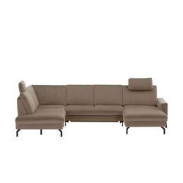 meinSofa Wohnlandschaft Grace ¦ braun ¦ Maße (cm): B: 332 H: 89 T: 2