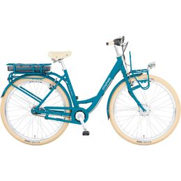 E-Bike Prophete "Geniesser e3000" E-Bikes Gr. 50 cm, 28 Zoll (71,12 cm), blau Pedelec, Elektrofahrrad für Damen, Cityrad