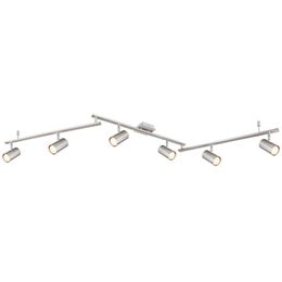 Globo Lighting - ROBBY - Strahler Metall Nickel matt, 6x GU10