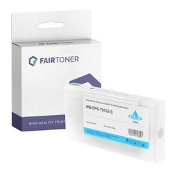 FairToner Kompatibel für Epson C13T653200 / T6532 Druckerpatrone Cyan