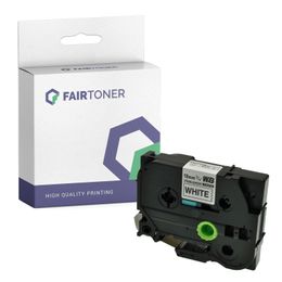 FairToner Kompatibel für Brother TZE-S241 Schriftband 18mm/8m Schwarz auf Weiss