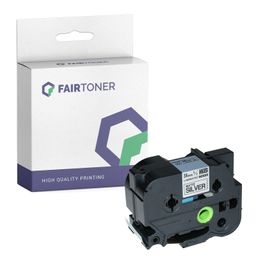 FairToner Kompatibel für Brother TZE-M961 Schriftband 36mm/8m Schwarz auf Matt Silber