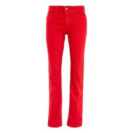 Bequeme Jeans MAC "Stella" Gr. 34, Länge 30, rot (marsala ppt) Damen Jeans Gerader Beinverlauf