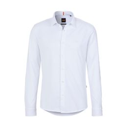 Langarmhemd BOSS Orange "Mysoft_2_M" Gr. XXXL, N-Gr, weiß (white100) Herren Hemden mit BOSS-Logostickerei