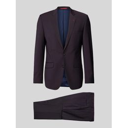 Roy Robson Slim Fit Anzug aus Schurwoll-Mix mit Pin am Revers