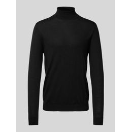 Matinique Rollkragenpullover aus Wolle mit Label-Detail Modell 'parcusman'