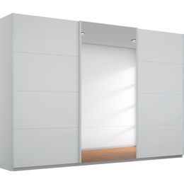 Schwebetürenschrank Rauch "Kleiderschrank Schrank Garderobe Wäscheschrank BESTSELLER KEPAN" Schränke Gr. B/H/T: 270 cm x 230 cm x 62 cm, 3 St., grau (seidengrau) inkl. Schubladen-Einsatz und extra Einlegeböden MADE IN GERMANY