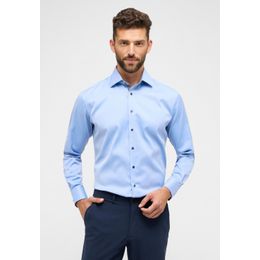 Langarmhemd Eterna "MODERN FIT" Gr. 39, Normalgrößen, blau Herren Hemden