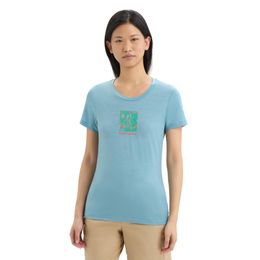 Icebreaker Merino Tech Lite II T-Shirt Wildflower Bloom - Frau - Astral Blue - Größe L