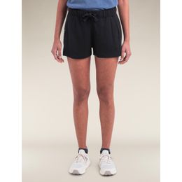 Icebreaker Merino Blend Crush II Shorts - Frau - Black - Größe XL