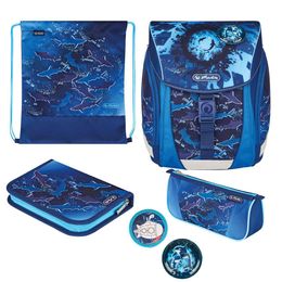 Herlitz Schulranzen-Set FiloLight Plus Deep Sea 28,0 x 23,0 x 38,0 cm blau 16,0 l