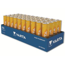 Varta Batterie Alkaline, Mignon, AA, LR06, 1.5V, Longlife, Tray (40-Pack)
